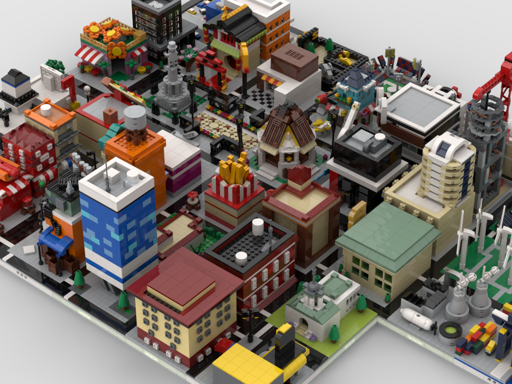 LEGO MOC Mini Modular City | build from 41 different mocs by gabizon ...