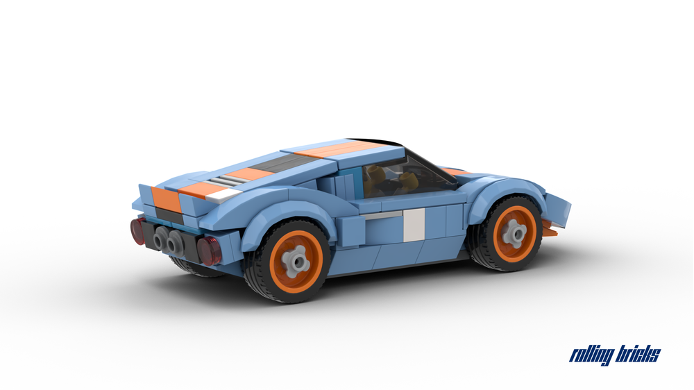 LEGO MOC Ford GT40 Mk1 Gulf Racing by RollingBricks | Rebrickable ...