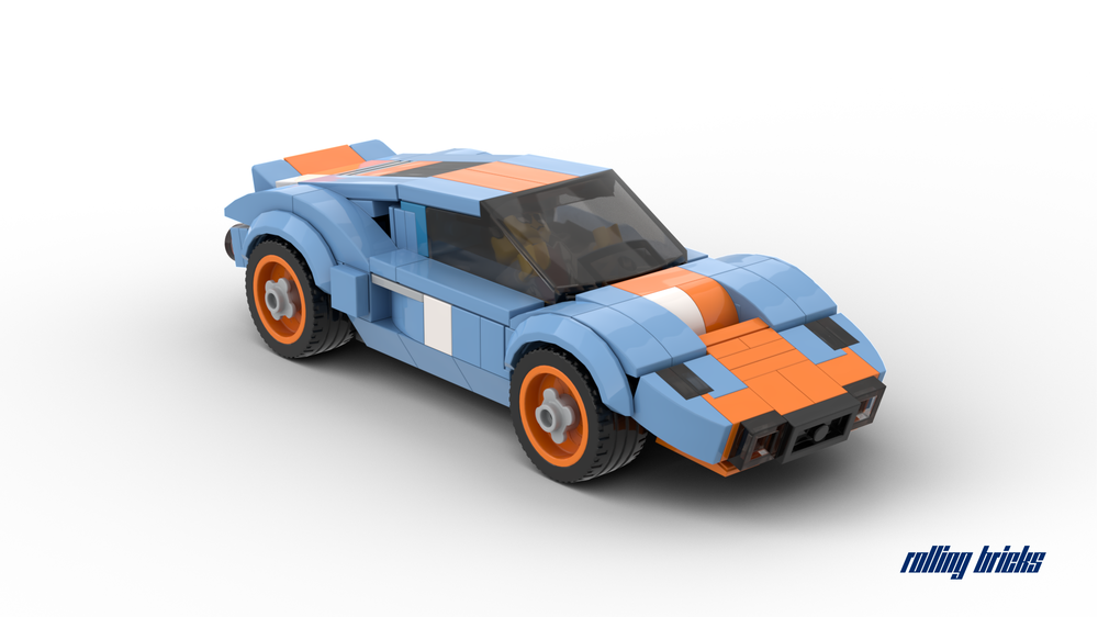 LEGO MOC Ford GT40 Mk1 Gulf Racing by RollingBricks | Rebrickable ...