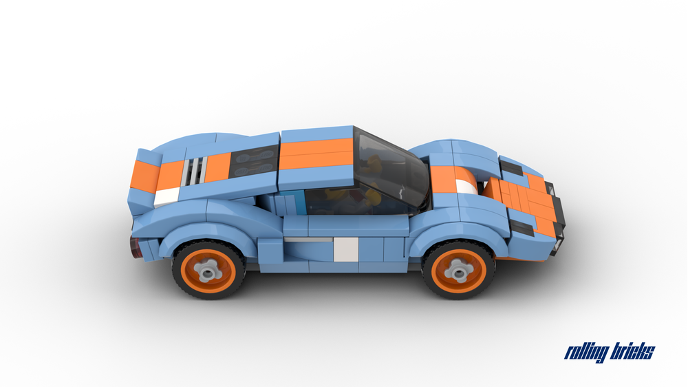LEGO MOC Ford GT40 Mk1 Gulf Racing by RollingBricks | Rebrickable ...