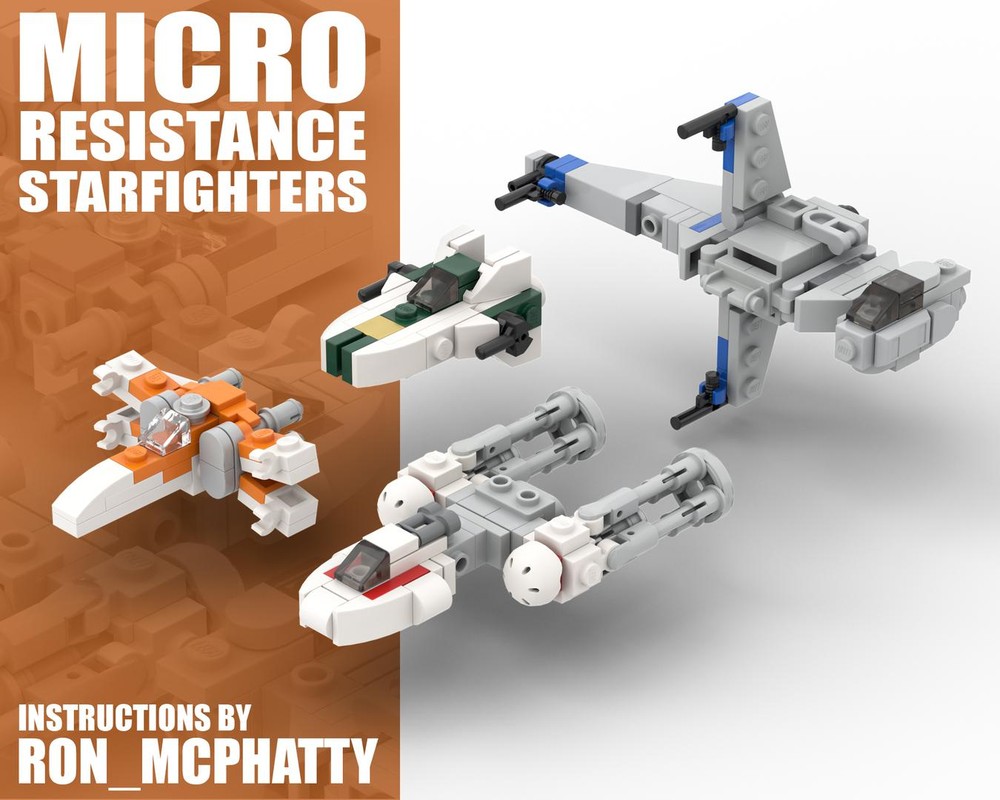 LEGO MOC Micro Resistance Starfighters by ron_mcphatty | Rebrickable ...