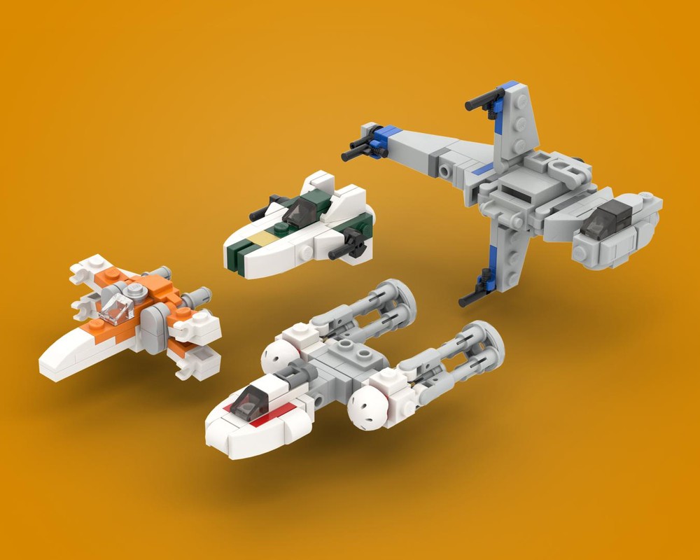 LEGO MOC Micro Resistance Starfighters by ron_mcphatty | Rebrickable ...