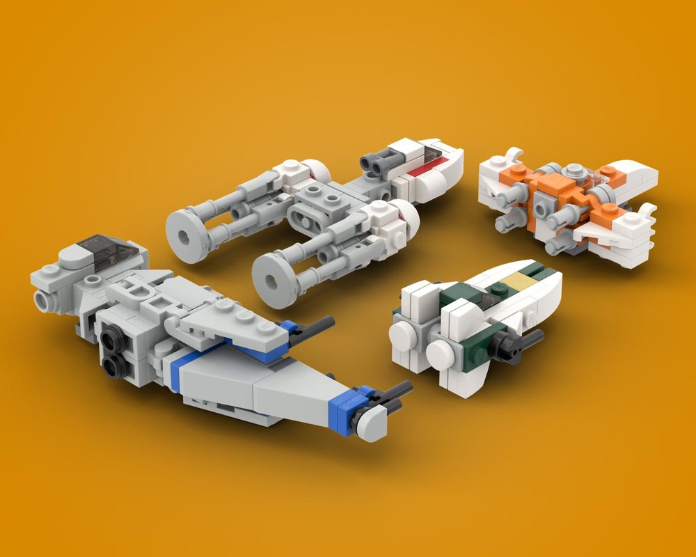 LEGO MOC Micro Resistance Starfighters by ron_mcphatty | Rebrickable ...