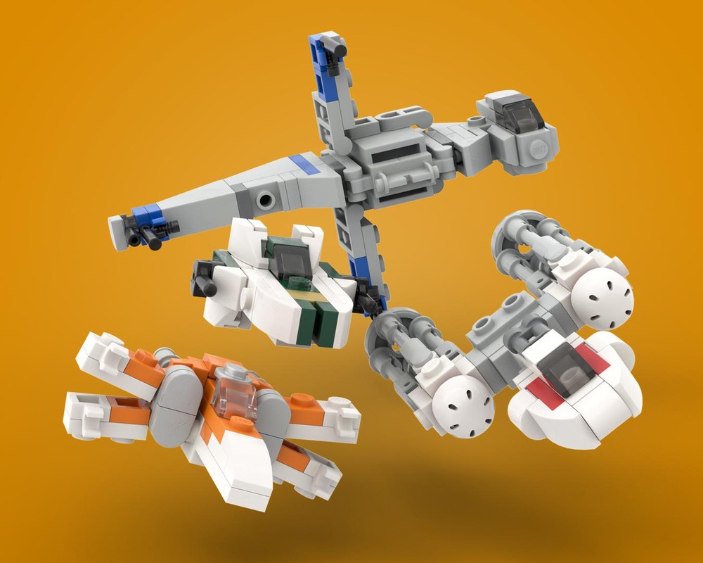 LEGO MOC Micro Resistance Starfighters by ron_mcphatty | Rebrickable ...
