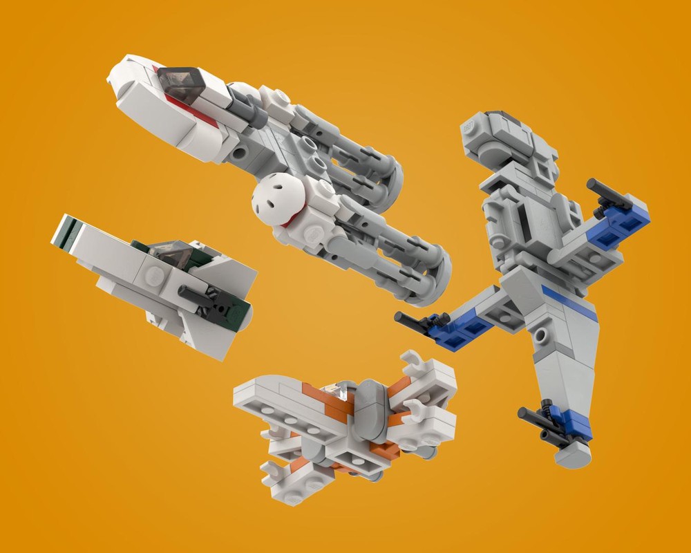 LEGO MOC Micro Resistance Starfighters by ron_mcphatty | Rebrickable ...