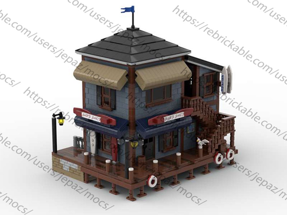 LEGO MOC Surf Shop by jepaz | Rebrickable - Build with LEGO