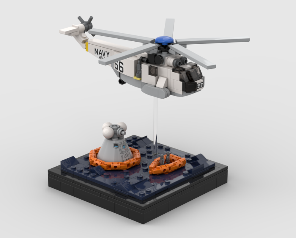 LEGO MOC Apollo recovery mission by Kaero | Rebrickable - Build with LEGO