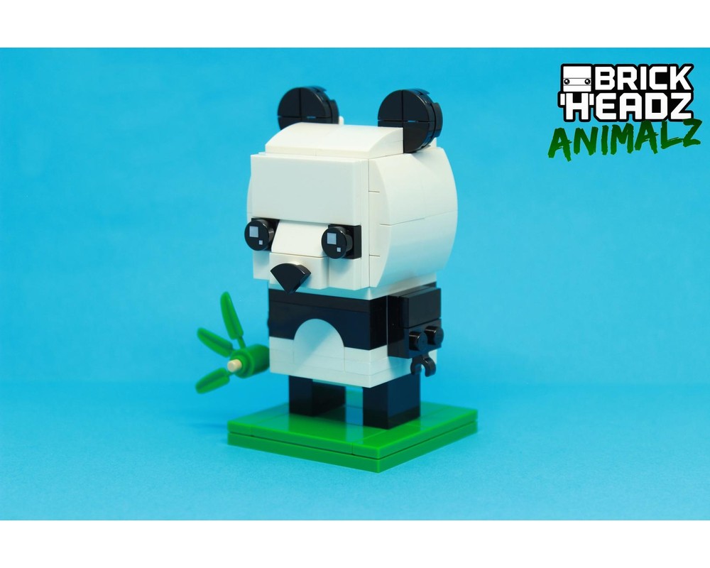 LEGO MOC-33192 BrickHeadz Panda (Brickheadz 2018) | Rebrickable - Build ...
