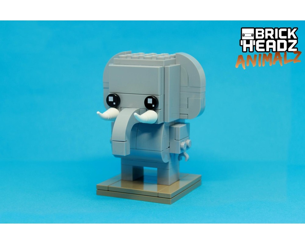 LEGO MOC BrickHeadz Elephant by Leewan | Rebrickable - Build with LEGO