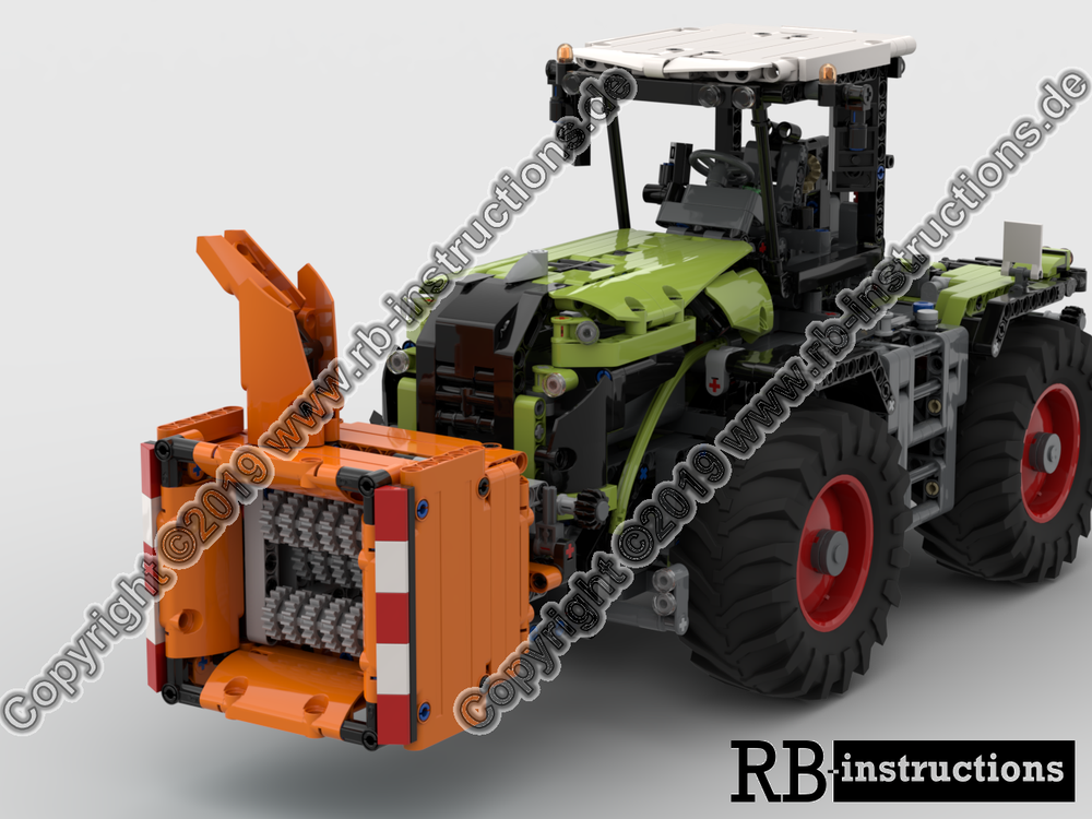 LEGO MOC Chipper / Shredder for Claas Xerion 5000 or Fastrac (Schredder ...