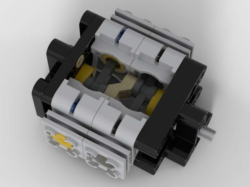 LEGO MOC Piston Engine Flat Four by AKM-Sky | Rebrickable - Build with LEGO