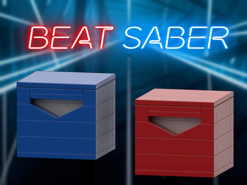 LEGO MOC LEGO Beat Saber Cubes by Sparell | Rebrickable - Build with LEGO