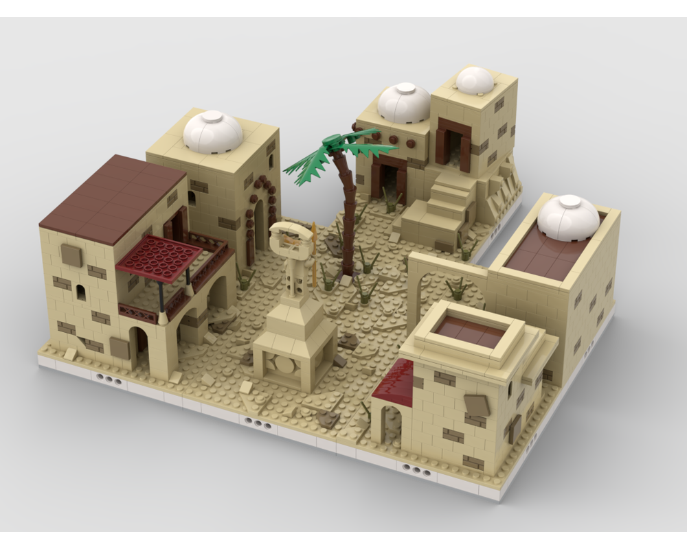 LEGO MOC-33477 Desert Village Extension | build from 7 different mocs ...