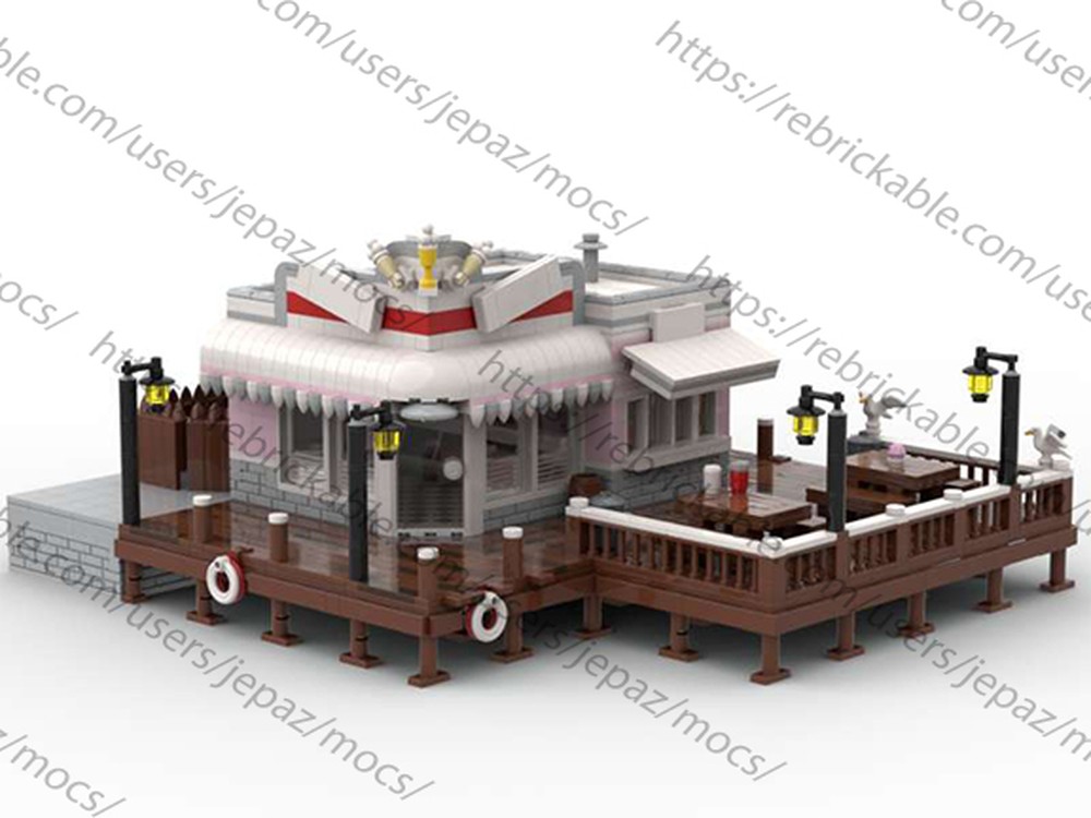 Lego Moc Ice Cream Shop By Jepaz Rebrickable Build With Lego