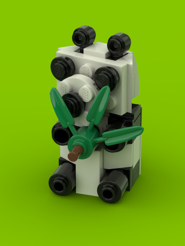 LEGO MOC Sitting Panda (Ailuropoda melanoleuca) Minifig scale by ...