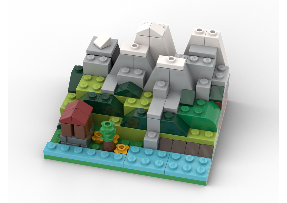 LEGO MOC 10695 Mountain Scenery by Ursalophia | Rebrickable - Build ...