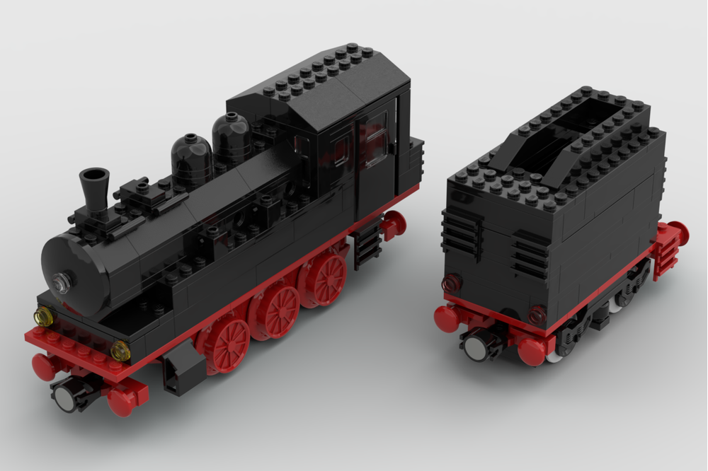 LEGO MOC 7750-1 Steam Engine Overhaul PF by Flav0ured | Rebrickable ...