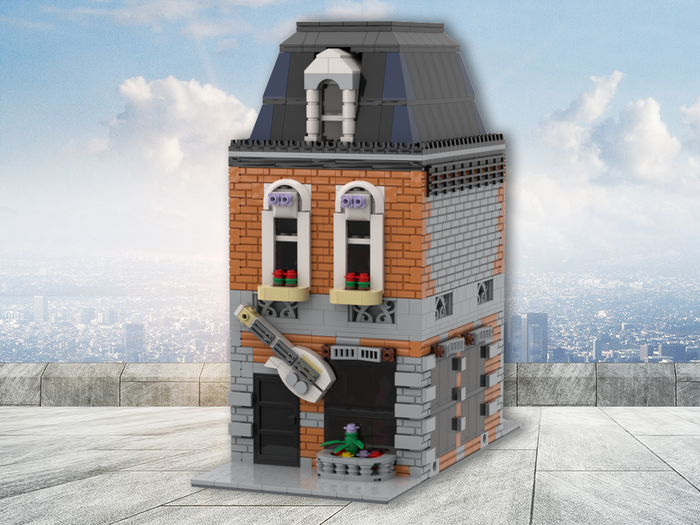 LEGO MOC Modular Street Build from 4 MOCs by gabizon | Rebrickable ...