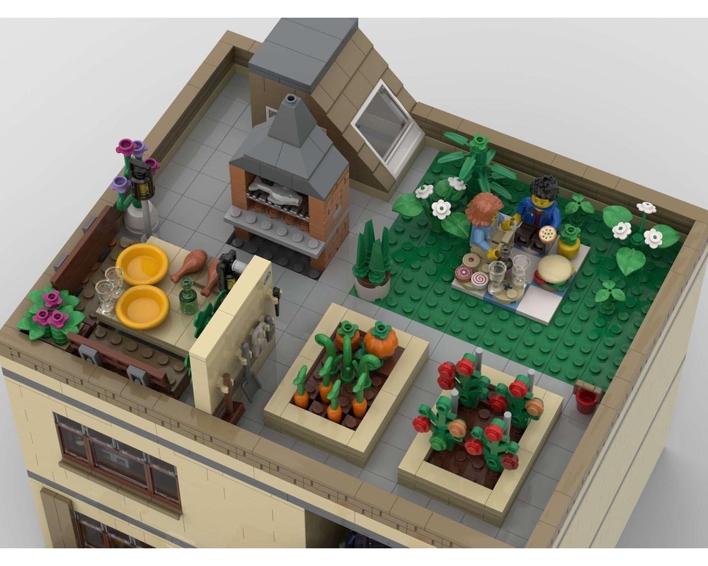 LEGO MOC Apartment with Rooftop Garden by Martinzi | Rebrickable ...