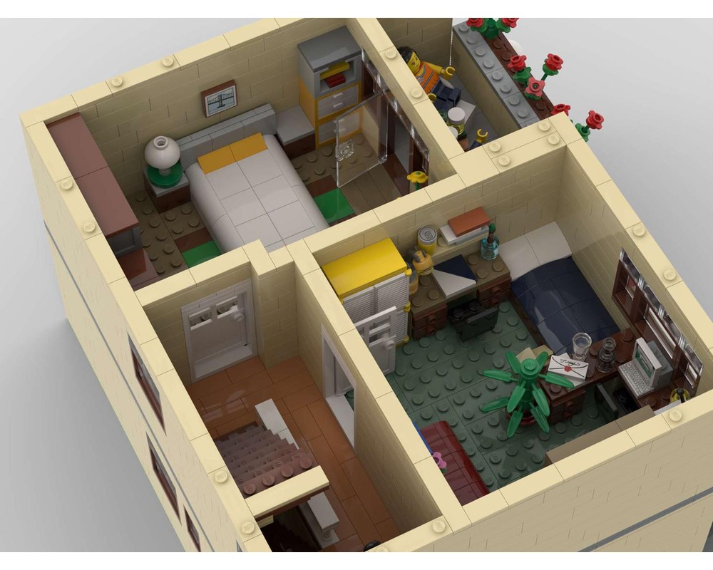 LEGO MOC Apartment with Rooftop Garden by Martinzi | Rebrickable ...