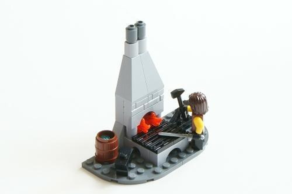LEGO MOC Blacksmith by Mestari | Rebrickable - Build with LEGO