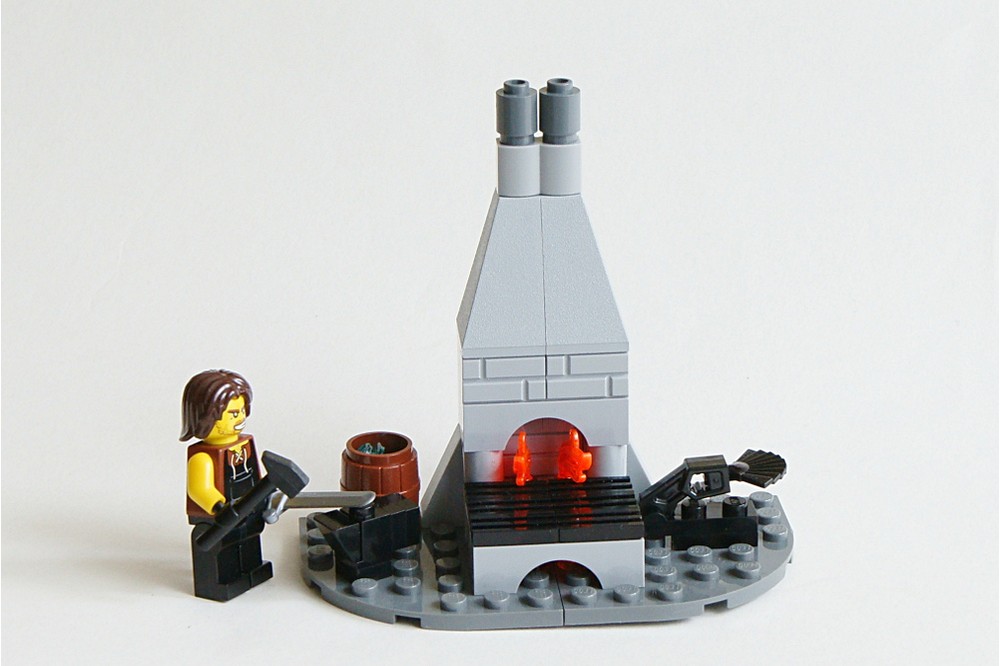 LEGO MOC Blacksmith by Mestari | Rebrickable - Build with LEGO