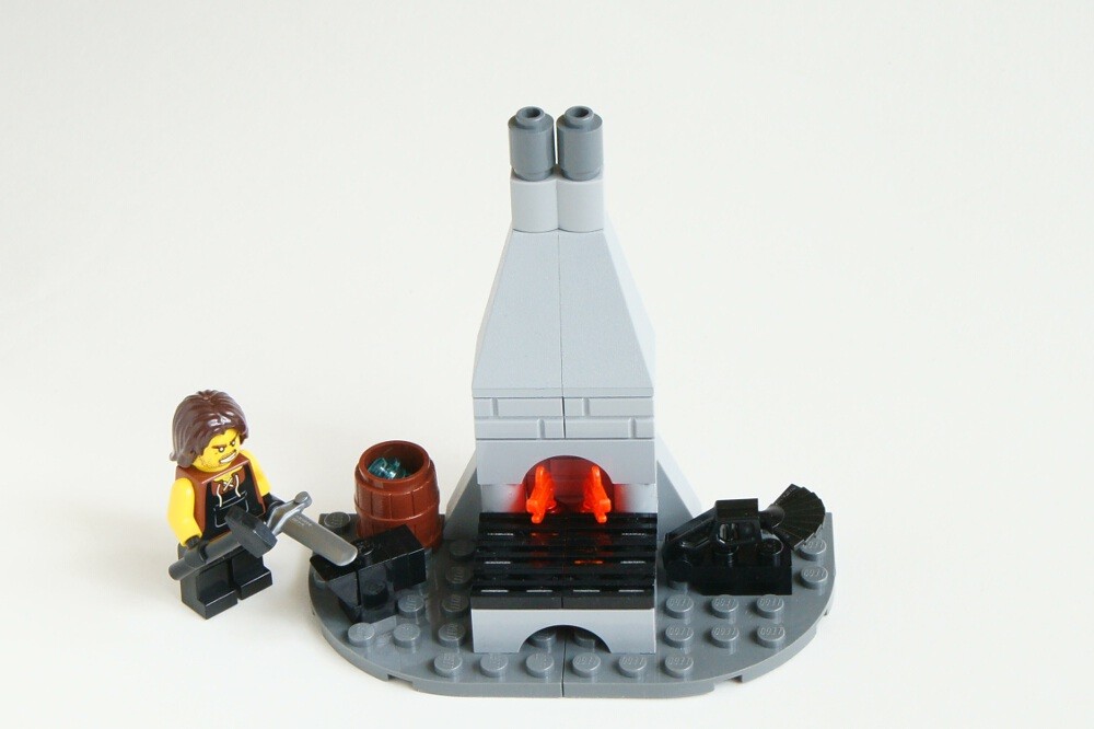 LEGO MOC Blacksmith by Mestari | Rebrickable - Build with LEGO
