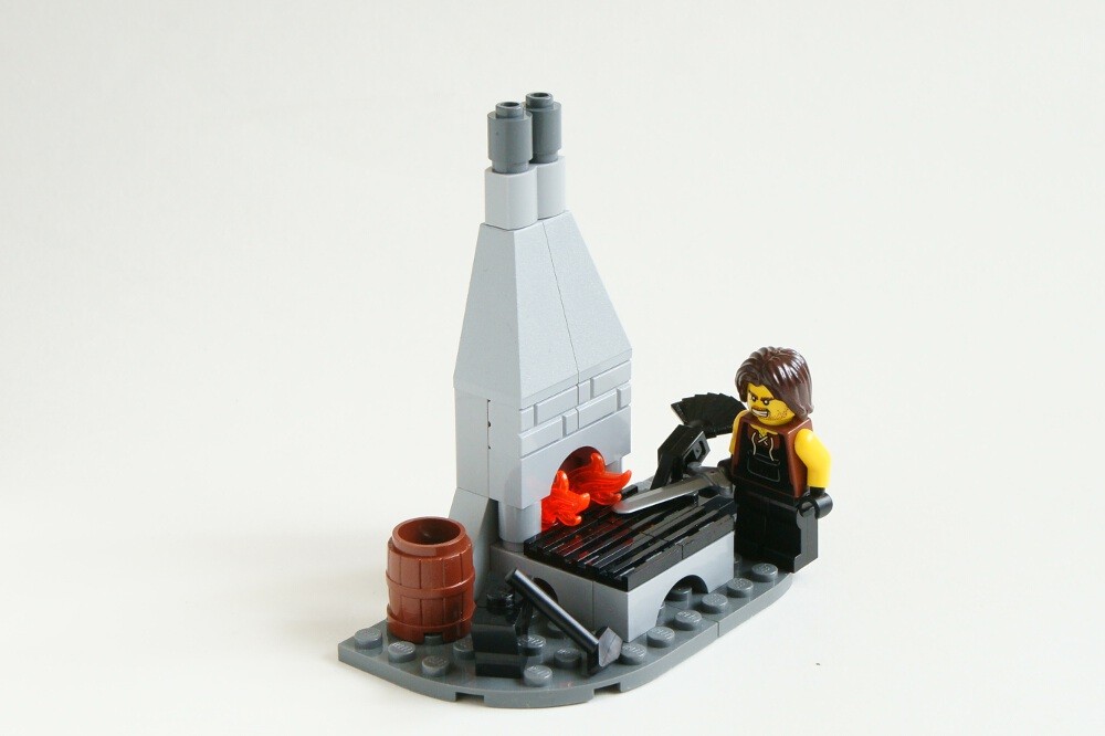 LEGO MOC Blacksmith by Mestari | Rebrickable - Build with LEGO