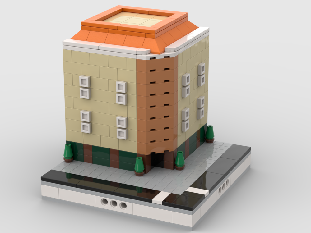 Lego Moc Neighborhood Building For A Mini Modular City By Gabizon
