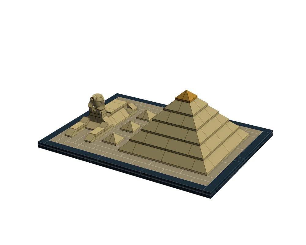 LEGO MOC Pyramids of Giza by Alex_Sig | Rebrickable - Build with LEGO