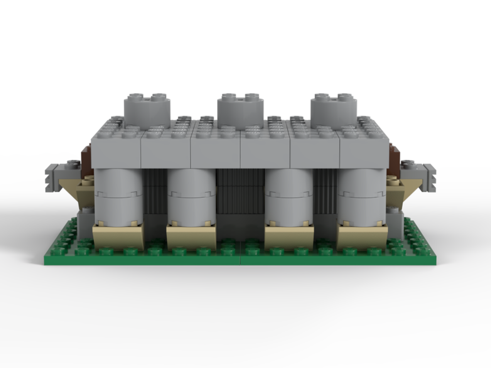 LEGO MOC Grey-Brown Municipal Building by Darth Decker | Rebrickable ...
