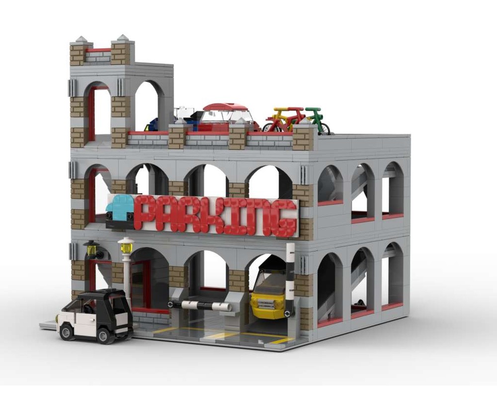 LEGO MOC Modular Small Car Parking Garage by Jhobbs | Rebrickable ...