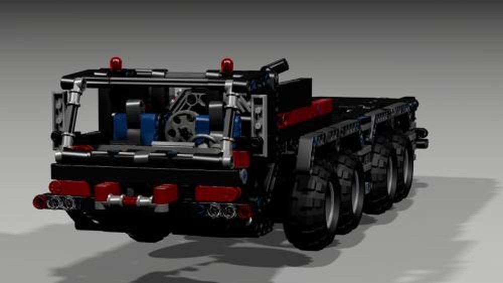 LEGO MOC 4-axle mobile crane chassis by blues | Rebrickable - Build ...