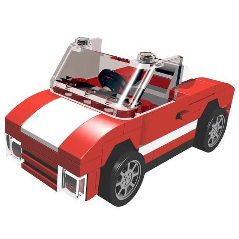 LEGO MOC 90s style red car by Berth | Rebrickable - Build with LEGO