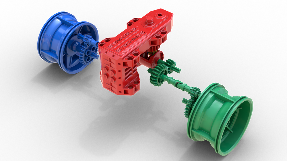 LEGO MOC 9398/41999 Axle with Buggy motor by VoidSerpent | Rebrickable ...