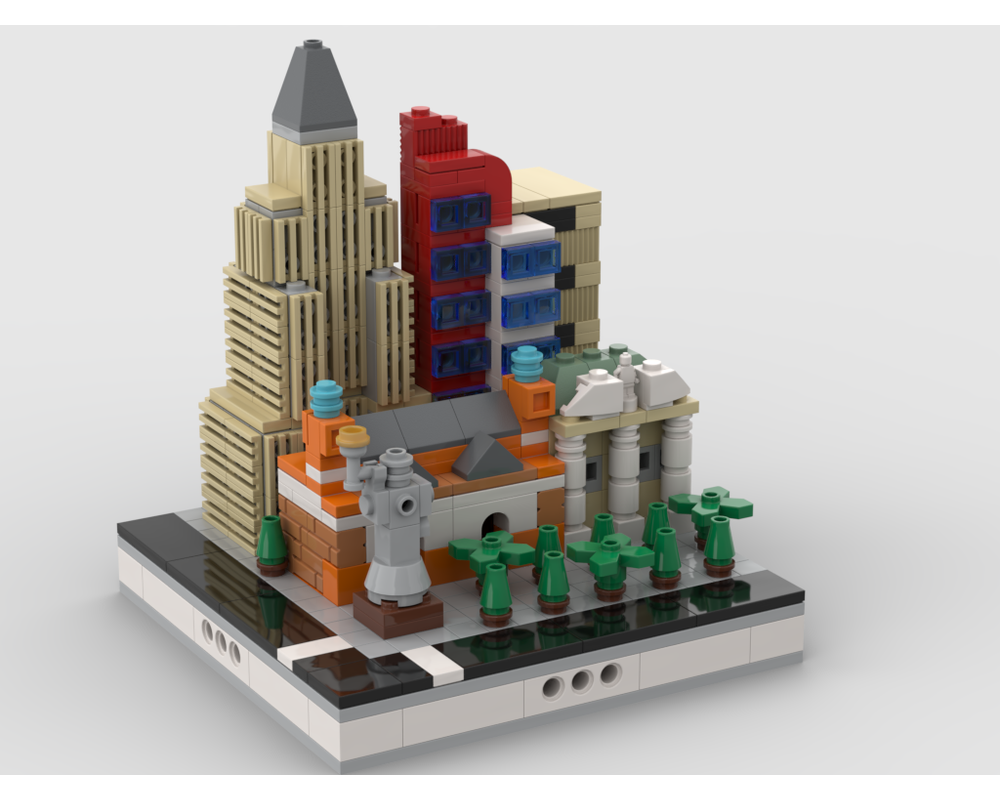 LEGO MOC New York New York Hotel for Modular City Las Vegas by gabizon ...