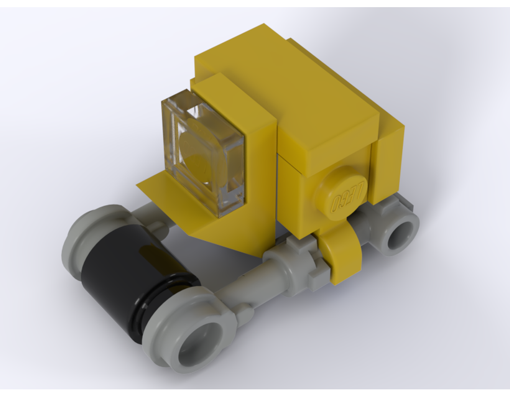LEGO MOC Nano Steamroller by LegoOri | Rebrickable - Build with LEGO