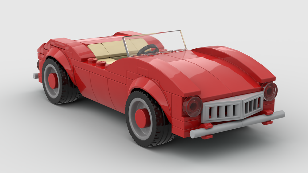 LEGO MOC Red Roadster by CluelessBricks | Rebrickable - Build with LEGO