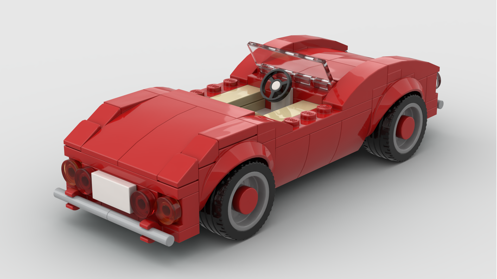 LEGO MOC Red Roadster by CluelessBricks | Rebrickable - Build with LEGO