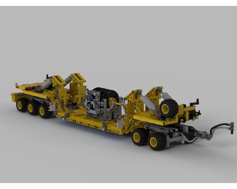 LEGO MOC Oshkosh M1070 HET (Heavy Equipment Transporter) Civil-Version ...