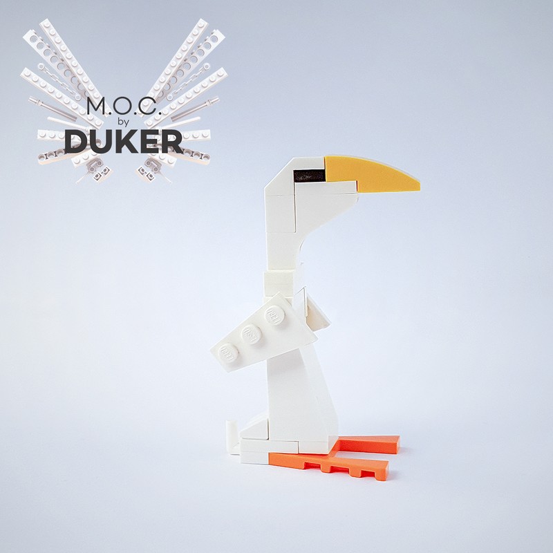 Lego Moc Grumpy Duck By Duker Rebrickable Build With Lego