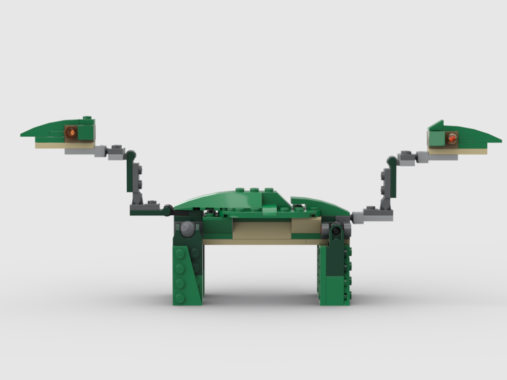 Lego Moc Twoheadasaurus By Nkende Rebrickable Build With Lego
