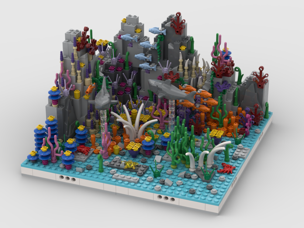 LEGO MOC Coral Reef by gabizon | Rebrickable - Build with LEGO