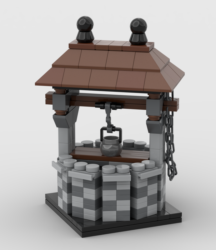 LEGO MOC Medieval well by Huebre | Rebrickable - Build with LEGO