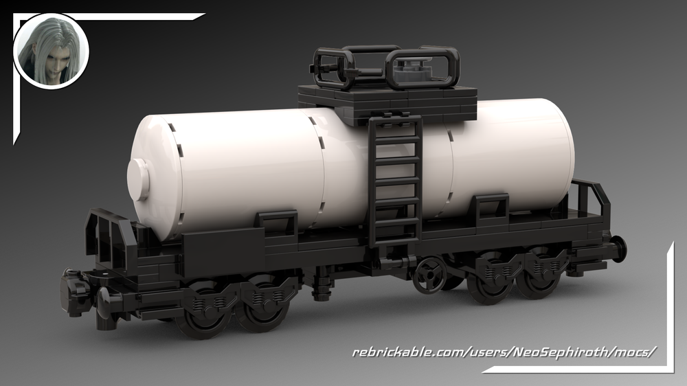 Lego Moc Fuel Tank Wagon By Neosephiroth Rebrickable Build With Lego