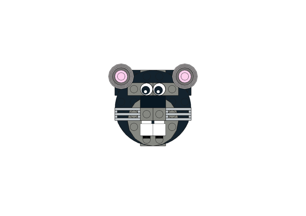 LEGO MOC 10717 Mouse Face by Ricksol | Rebrickable - Build with LEGO