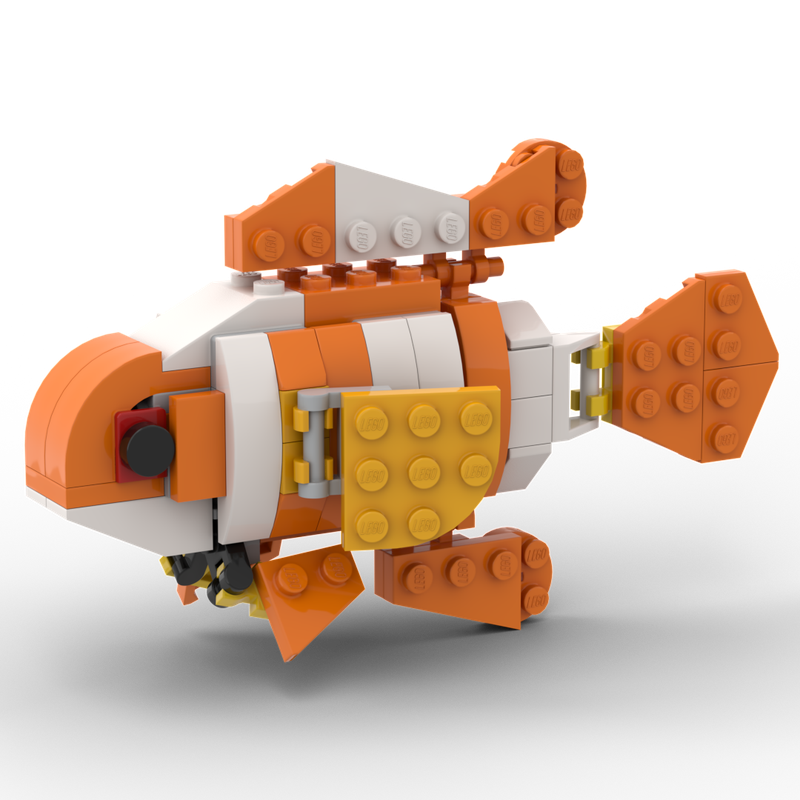 LEGO MOC Clownfish by yodakya | Rebrickable - Build with LEGO