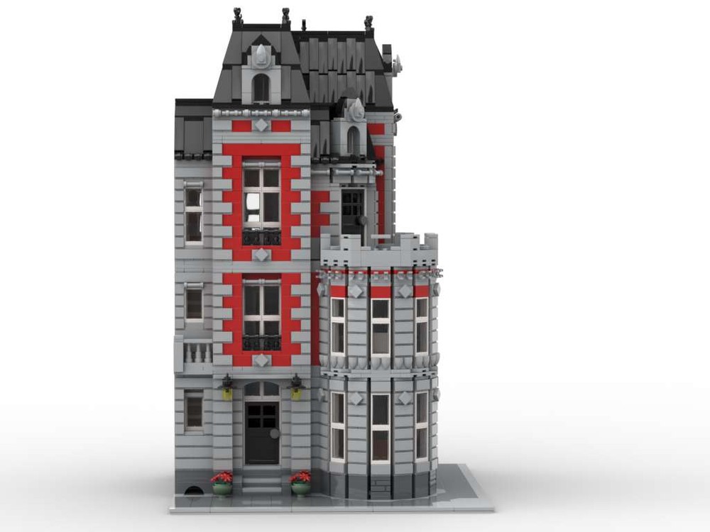 LEGO MOC Corner Mansion Modular by Jhobbs | Rebrickable - Build with LEGO