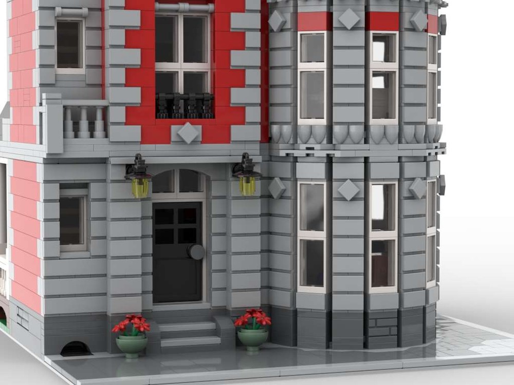 LEGO MOC Corner Mansion Modular by Jhobbs | Rebrickable - Build with LEGO