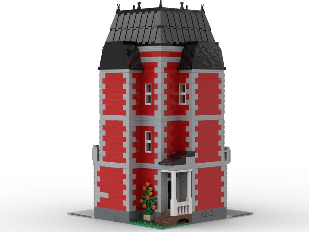 LEGO MOC Corner Mansion Modular by Jhobbs | Rebrickable - Build with LEGO